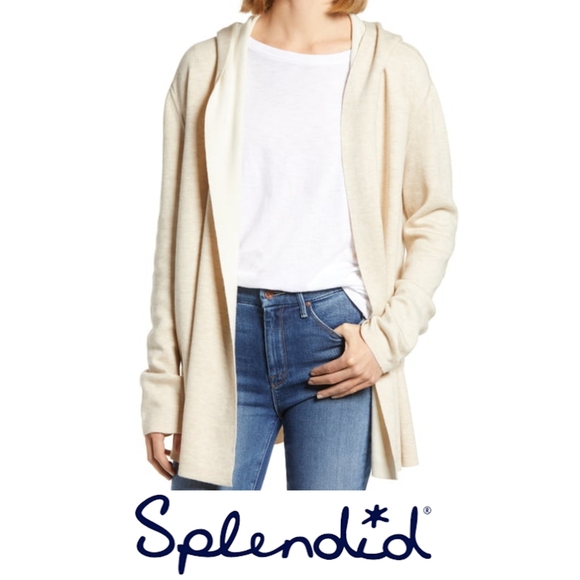 Splendid | Sweaters | Nwt Splendid Cream Cardigan Hoodie Xs | Poshmark
